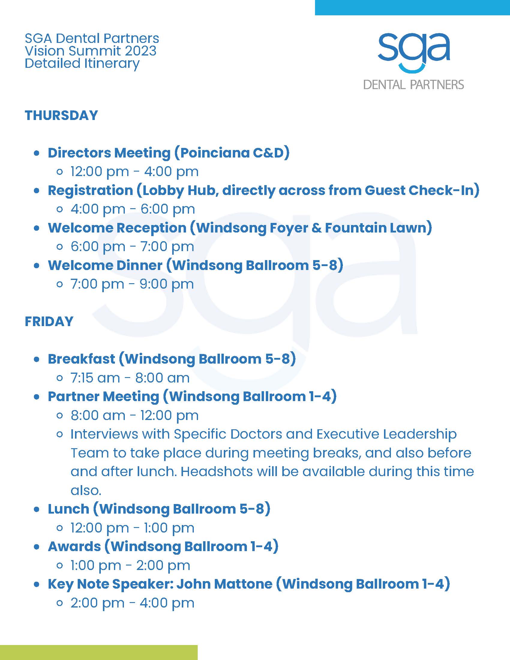 Agenda | SGA Vision Summit 2023
